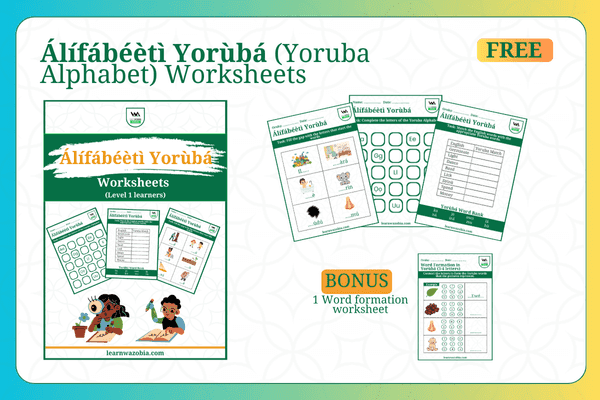 Álífábéètì Yorùbá (Yoruba Alphabet) FREE Printable Worksheets for ...